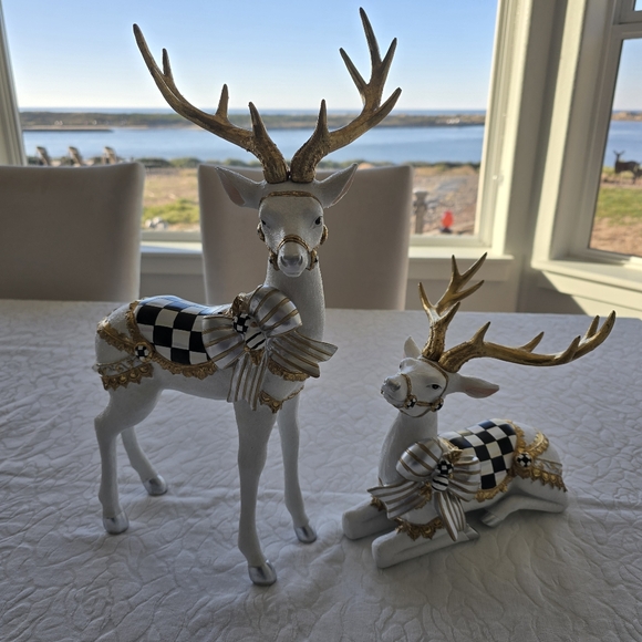 Mckenzie Childs | Holiday | Set Of Mckenzie Childs Courtly Check White ...